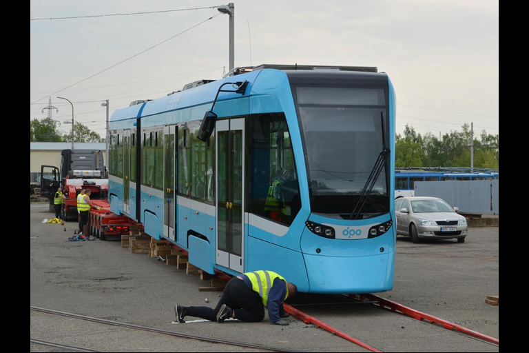 First Stadler tram delivered to Ostrava | News | Railway Gazette ...